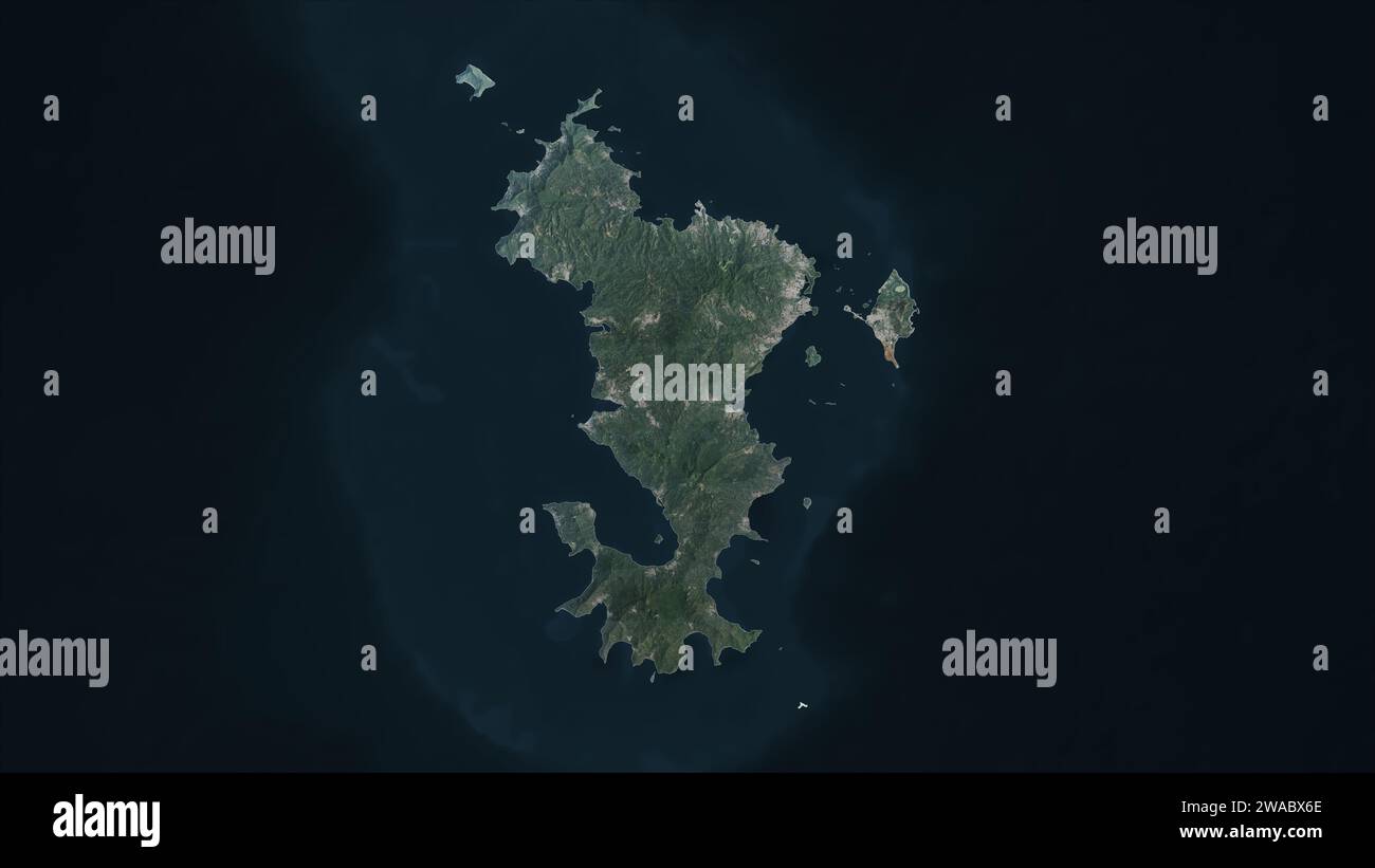 Mayotte highlighted on a high resolution satellite map Stock Photo - Alamy