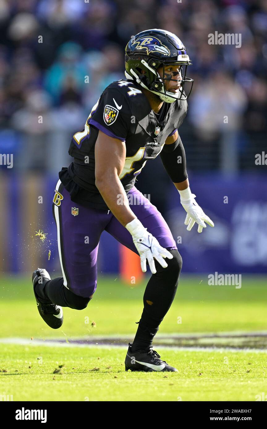 Baltimore Ravens cornerback Marlon Humphrey (44) in action during the ...