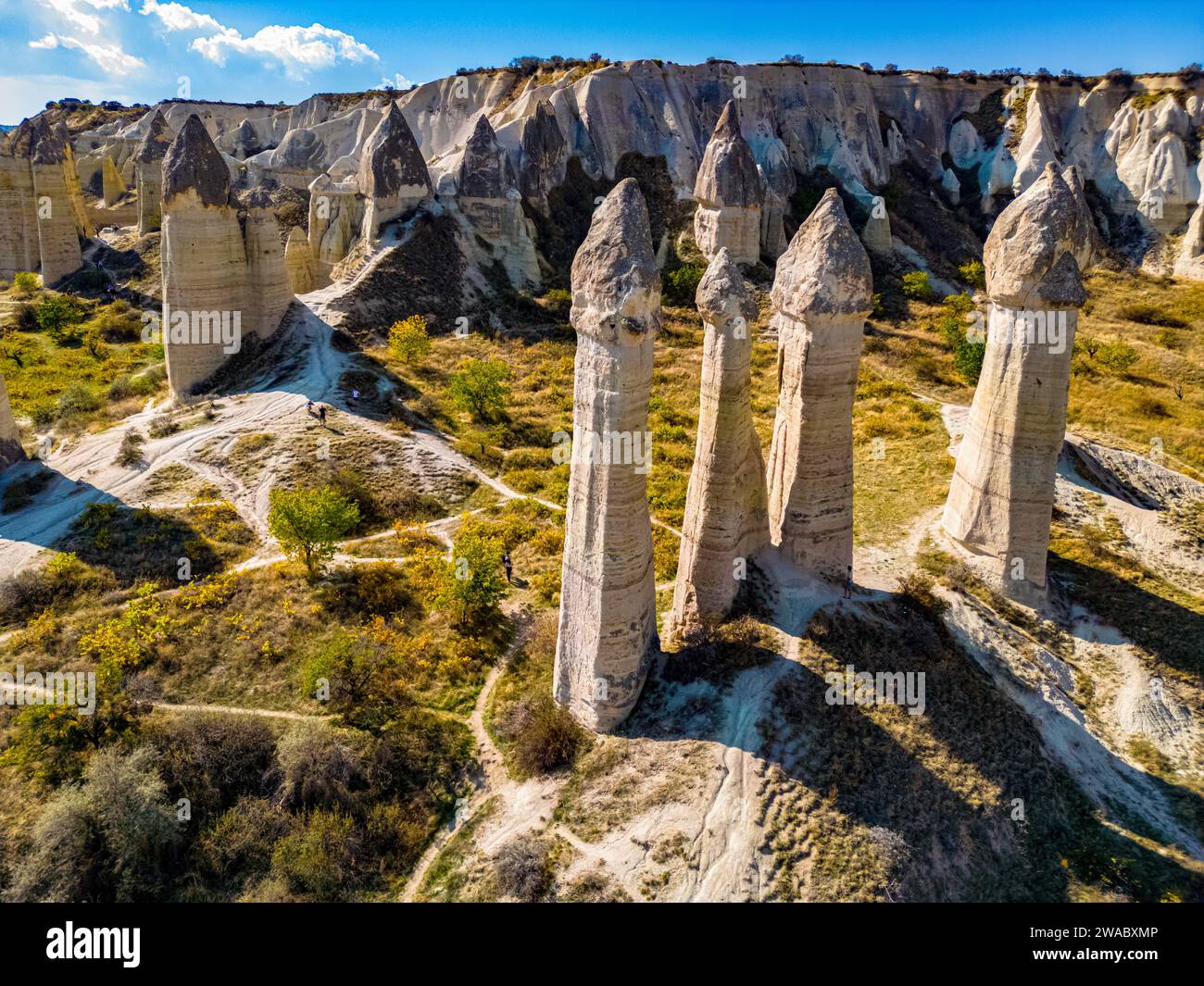 Love Valley in Goreme Historical National Park, Cappadocia, Turkey ...