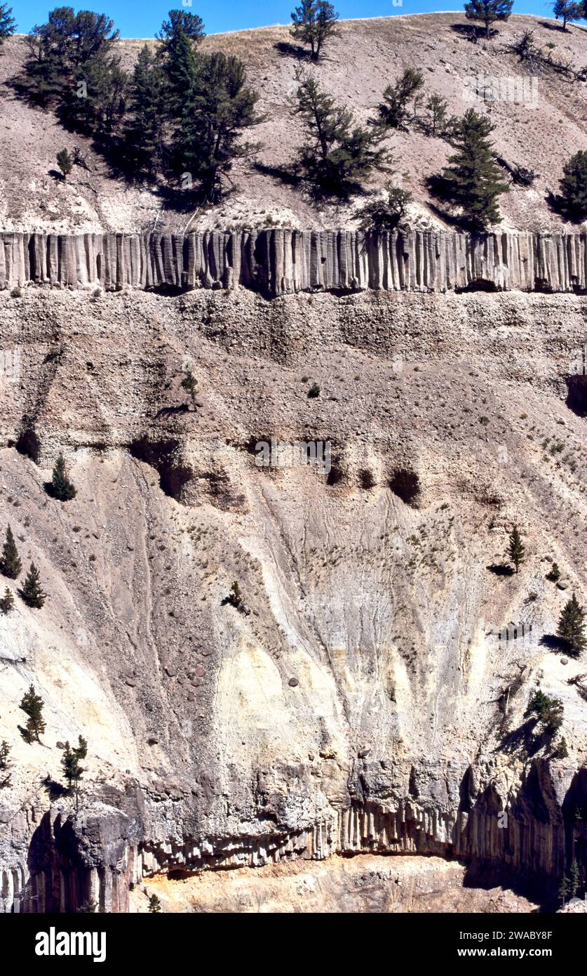 Grand Canyon of the Yellowstone and Columnar jointing of igneous rock ...
