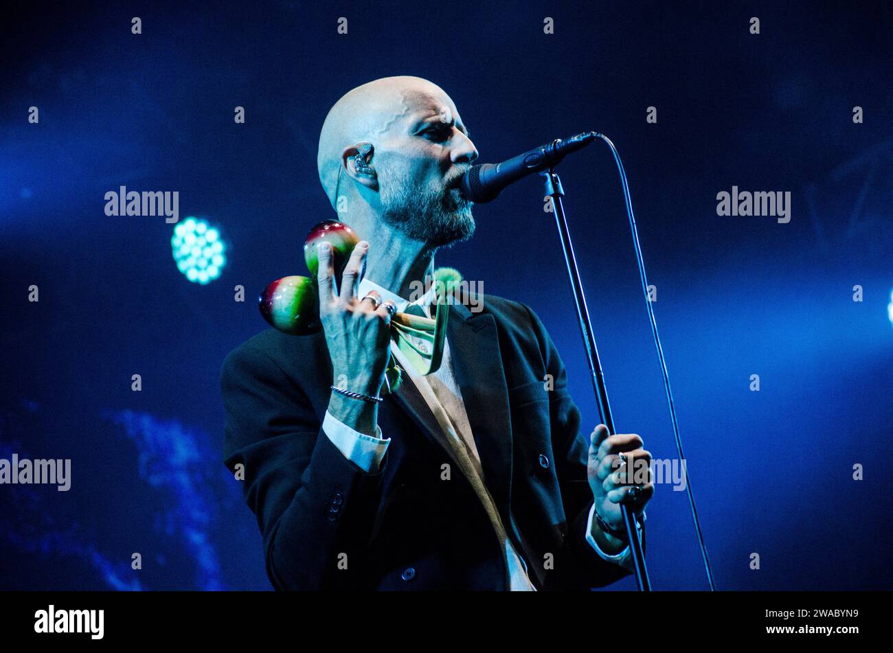 Sivert Høyem of Madrugada performing at Panathenaic Stadium ...
