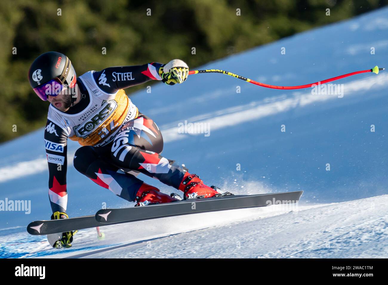 Val Gardena, Italy. 16th Dec, 2023 NEGOMIR Kyle (USA) competing in the ...