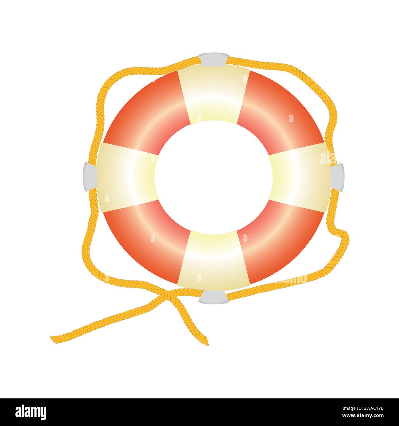 White and red lifebuoy. Vector illustration Stock Vector Image & Art ...