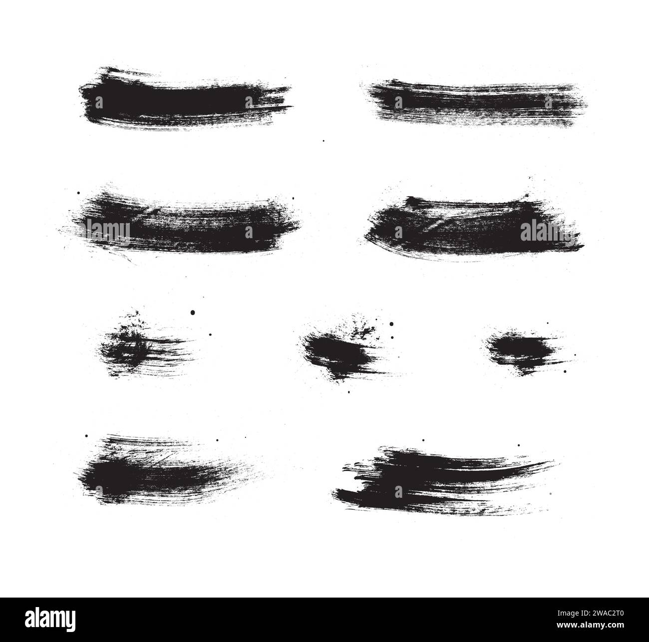 Black dried paint splattered in dirty style Stock Vector Image & Art ...