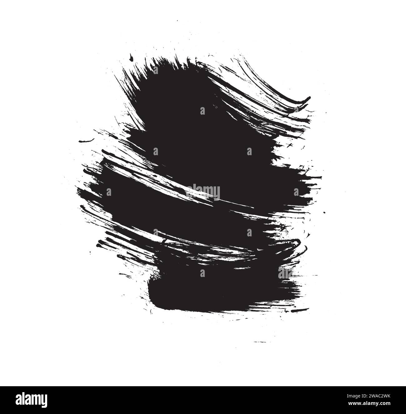Black dried paint splattered in dirty style Stock Vector Image & Art ...