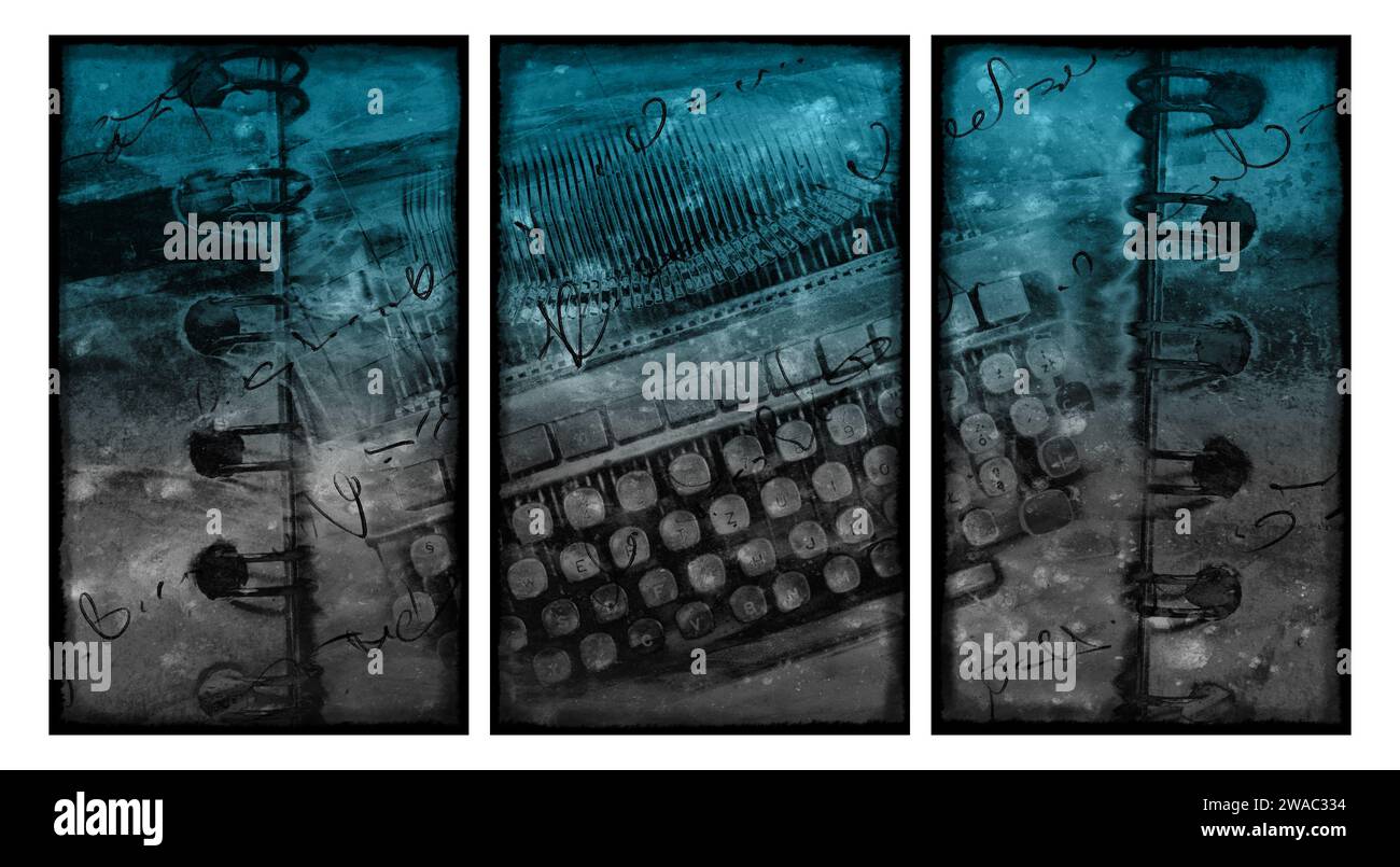 Modern interior triptych Stock Photo - Alamy