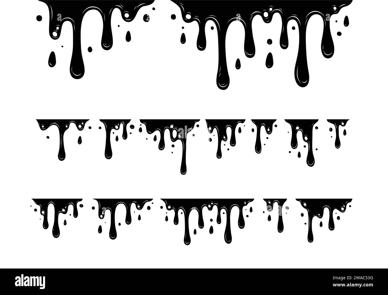 Paint dripping. Dripping liquid. Paint flows. Current paint, stains ...