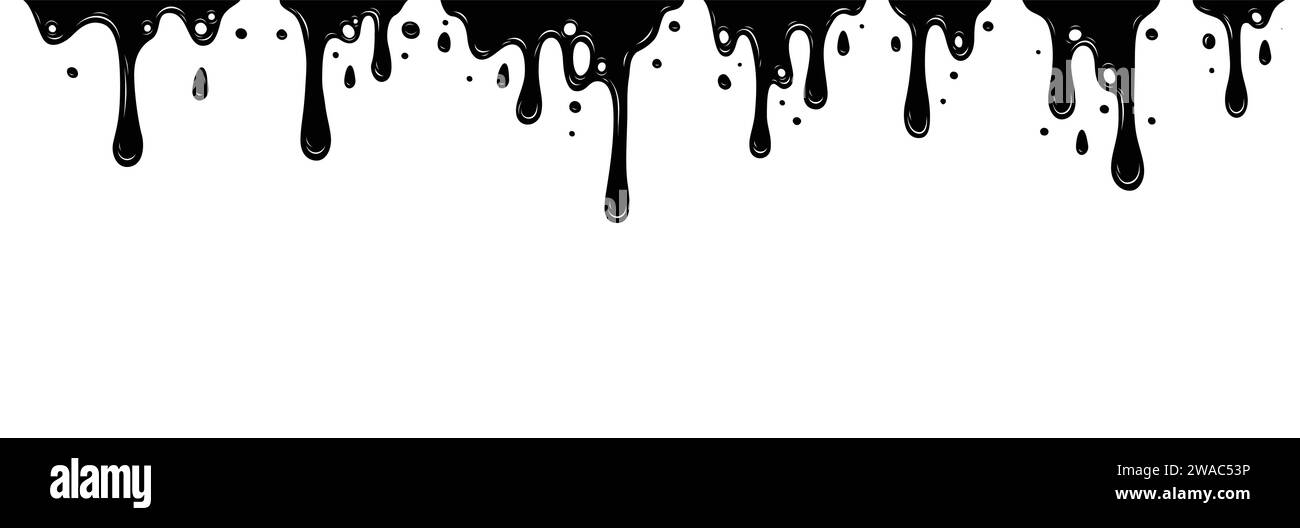 Paint dripping. Dripping liquid. Paint flows. Current paint, stains ...