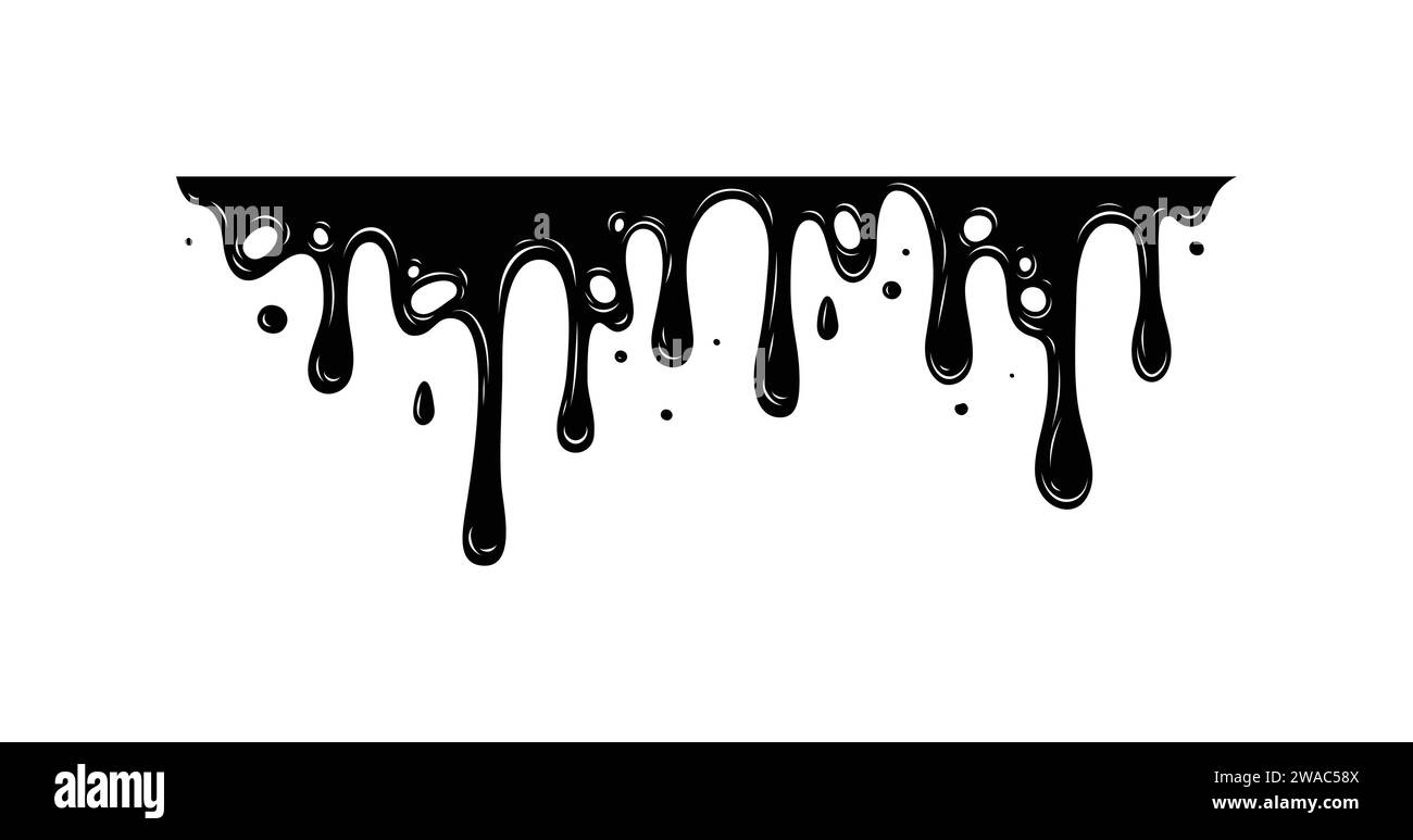 Paint dripping. Dripping liquid. Paint flows. Current paint, stains. Current drops. Current inks ...