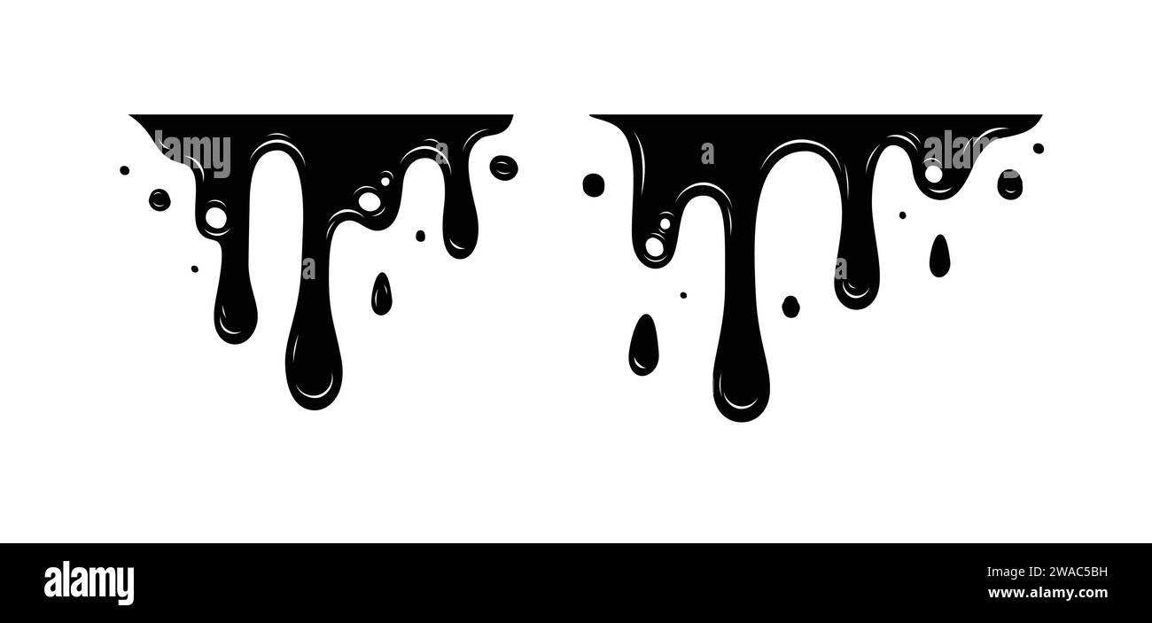 Paint dripping. Dripping liquid. Paint flows. Current paint, stains. Current drops. Current inks ...