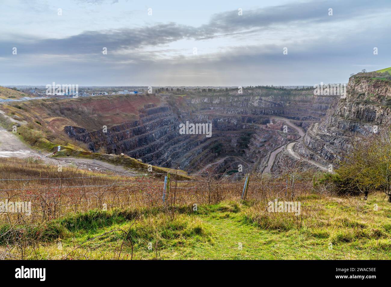 A view towards Croft Quarry from Huncote Nature reserve in ...