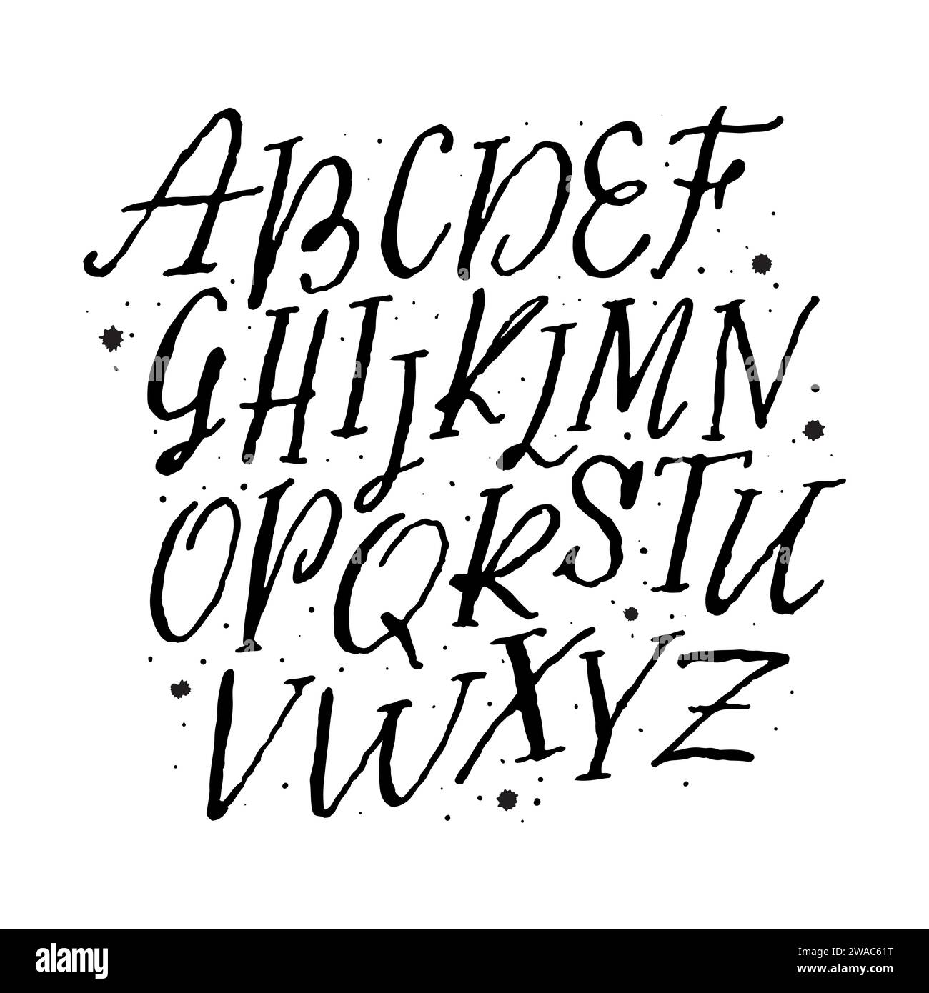 Paint Brush Lettering Alphabet at William Woodard blog