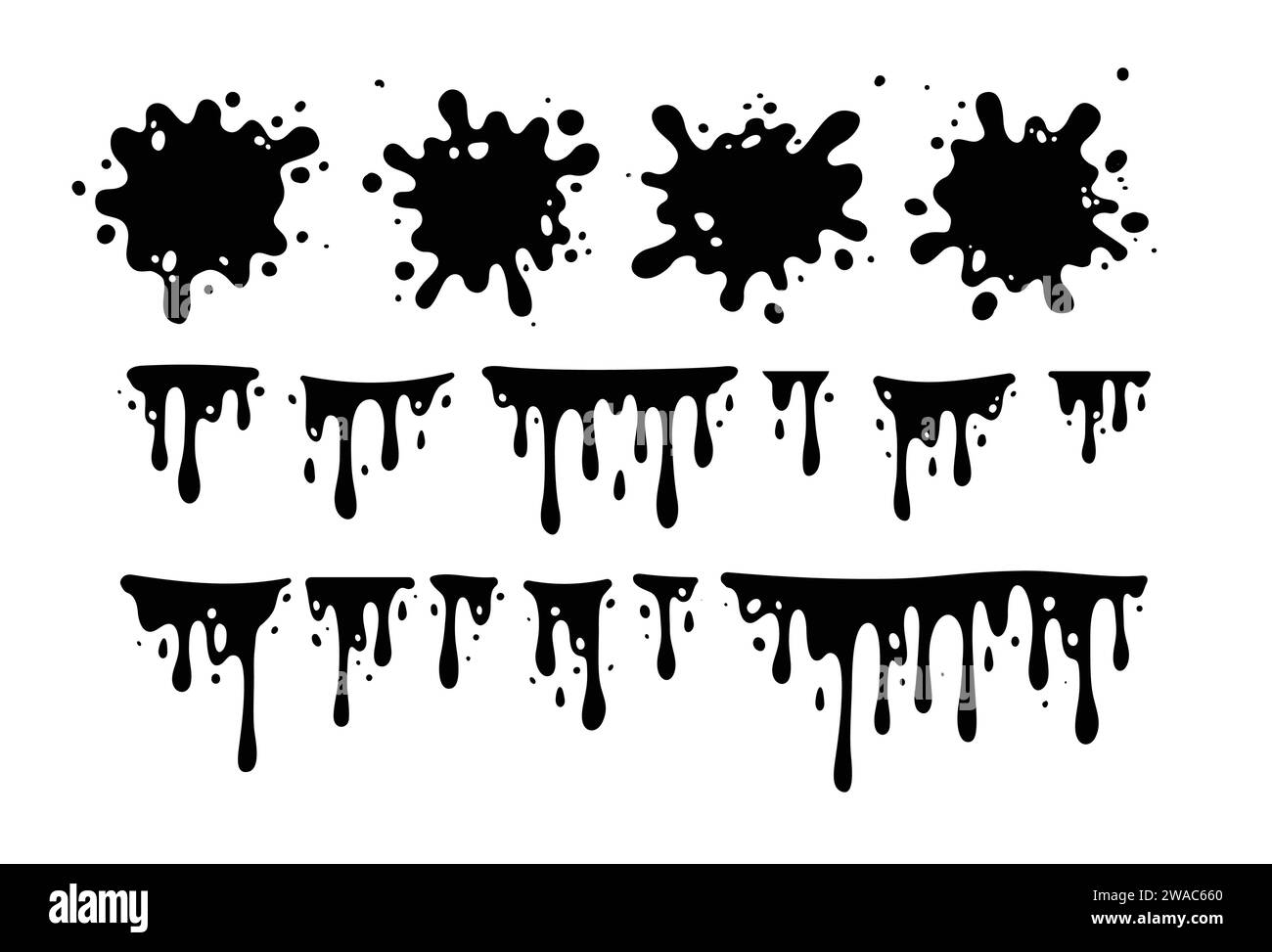 Paint dripping. Dripping liquid. Paint flows. Current paint, stains. Current drops. Current inks ...