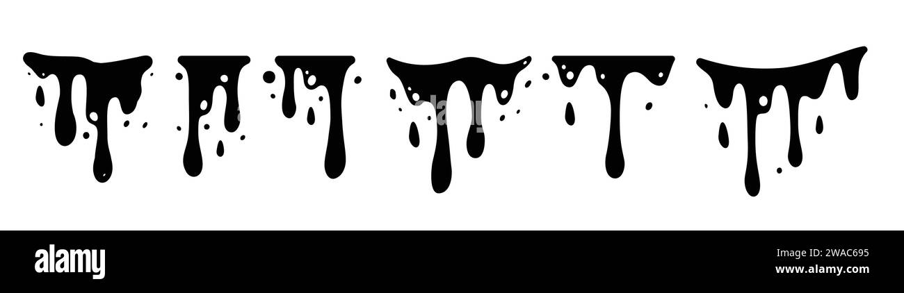 Paint dripping. Dripping liquid. Paint flows. Current paint, stains. Current drops. Current inks ...