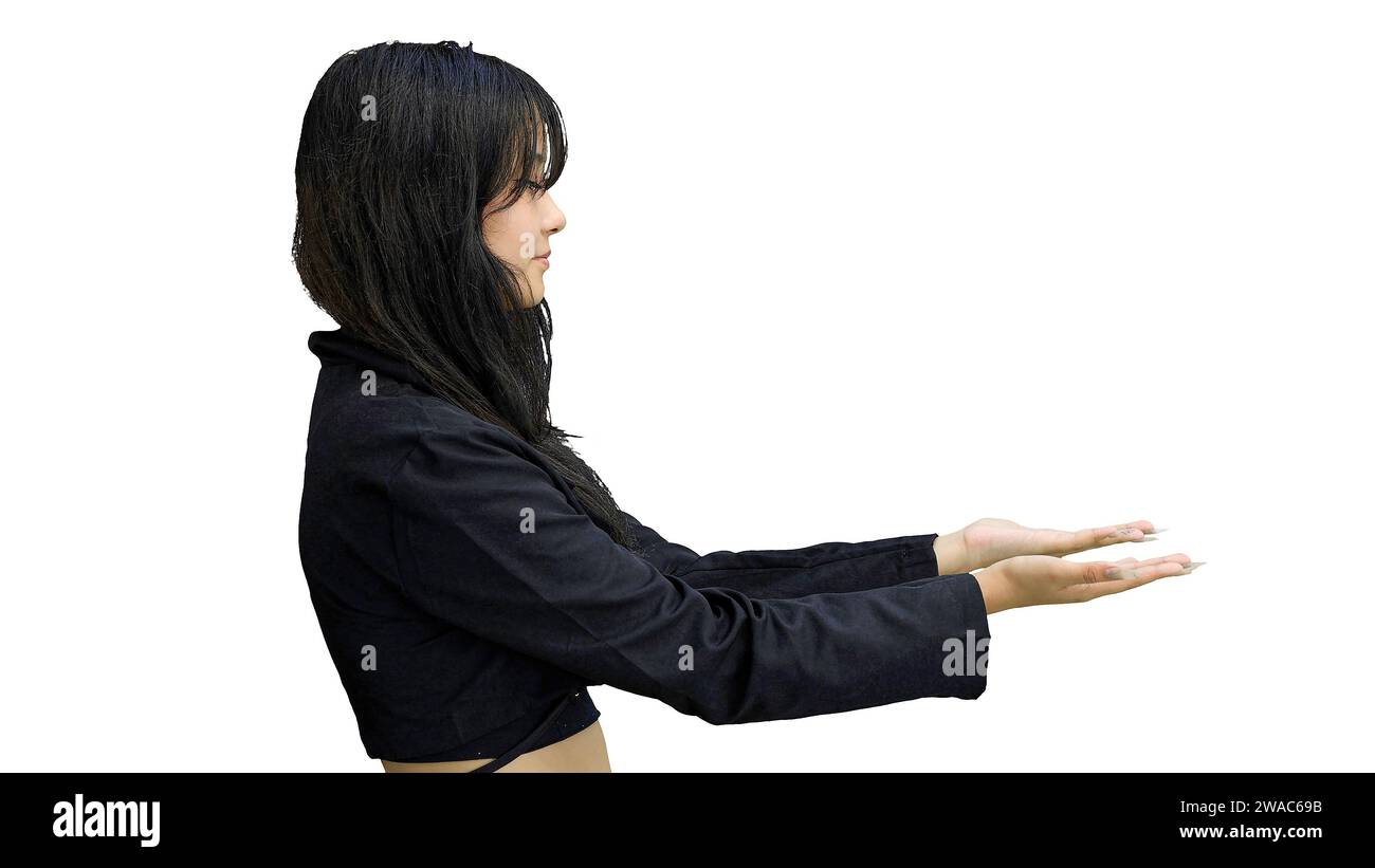 Black lady side profile Cut Out Stock Images & Pictures - Alamy