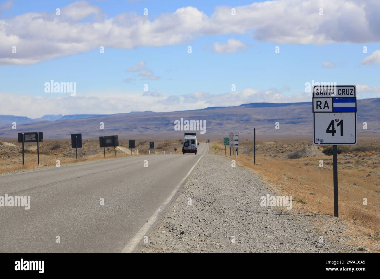 Route 41 in Santa Cruz Province.Patagonia.Argentina Stock Photo - Alamy