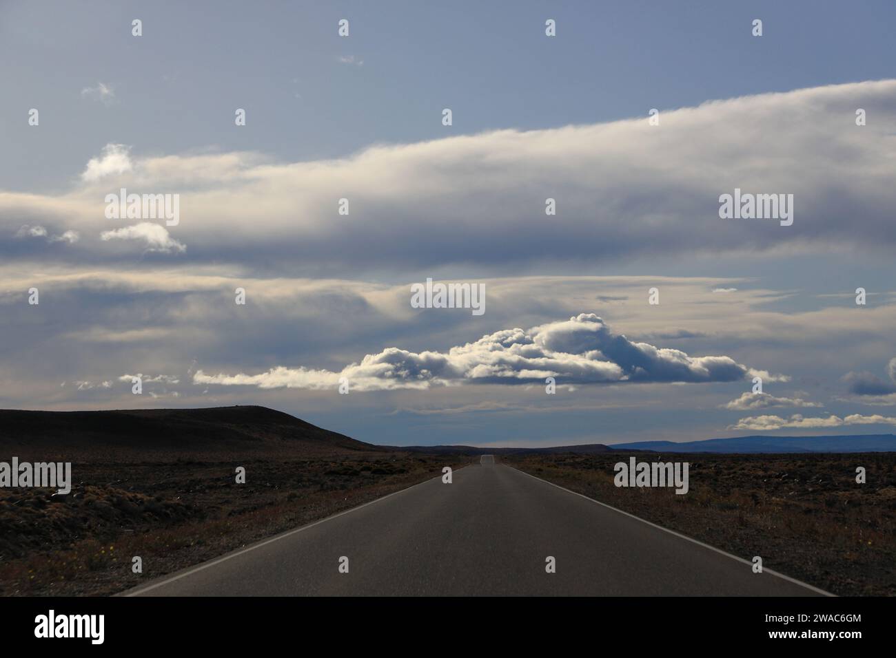 Provincial Route 23 in Patagonia.Santa Cruz Province.Argnetina Stock ...