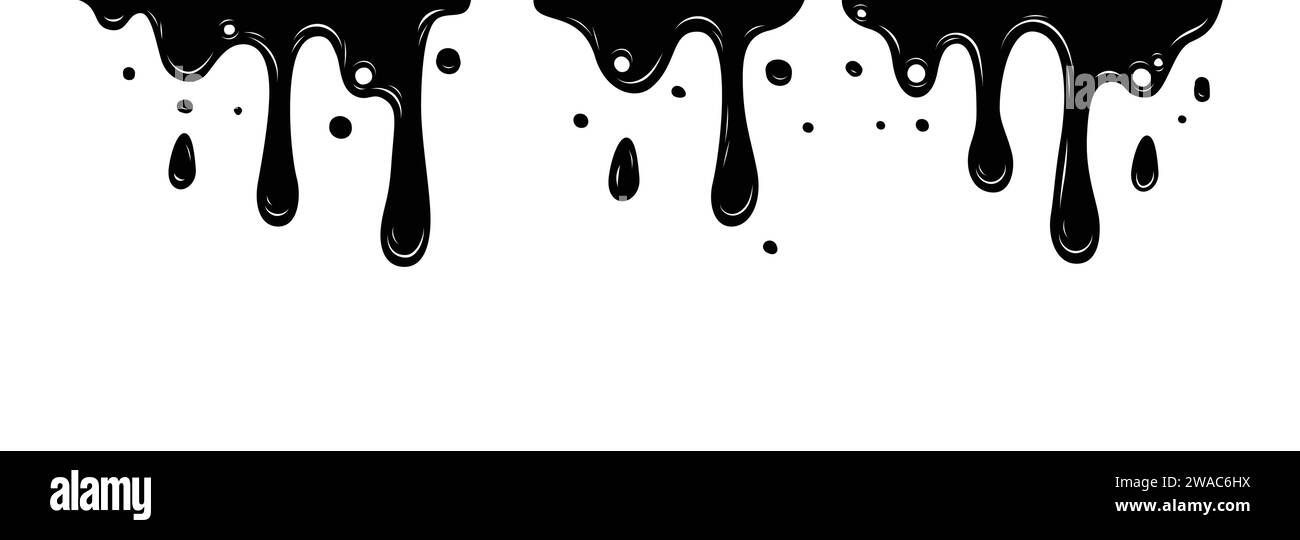 Paint dripping. Dripping liquid. Paint flows. Current paint, stains. Current drops. Current inks ...