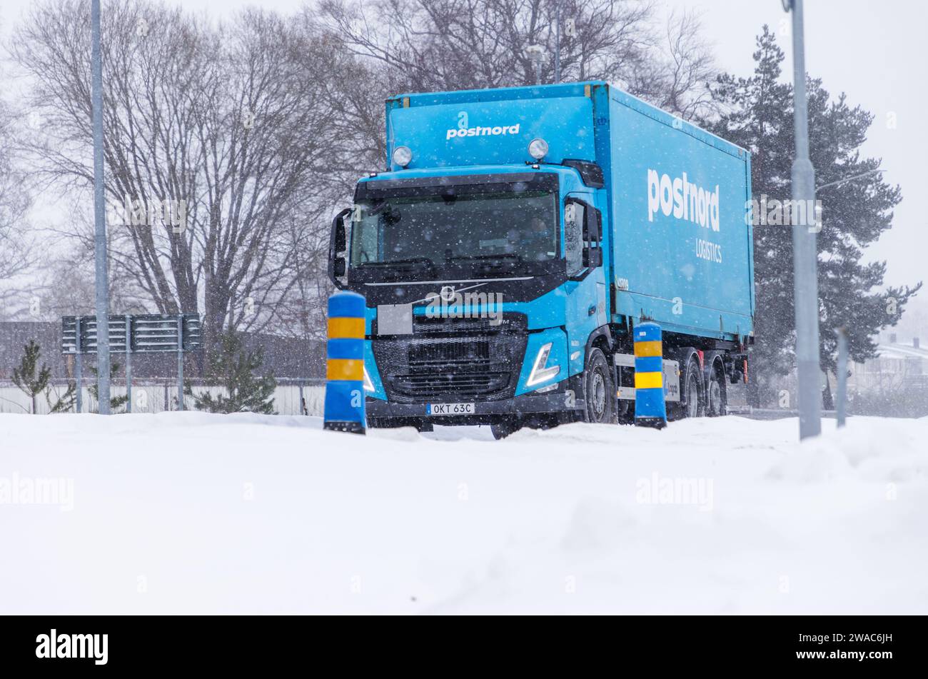 Seasonal weather, cold and snowy weather during a winter storm on ...