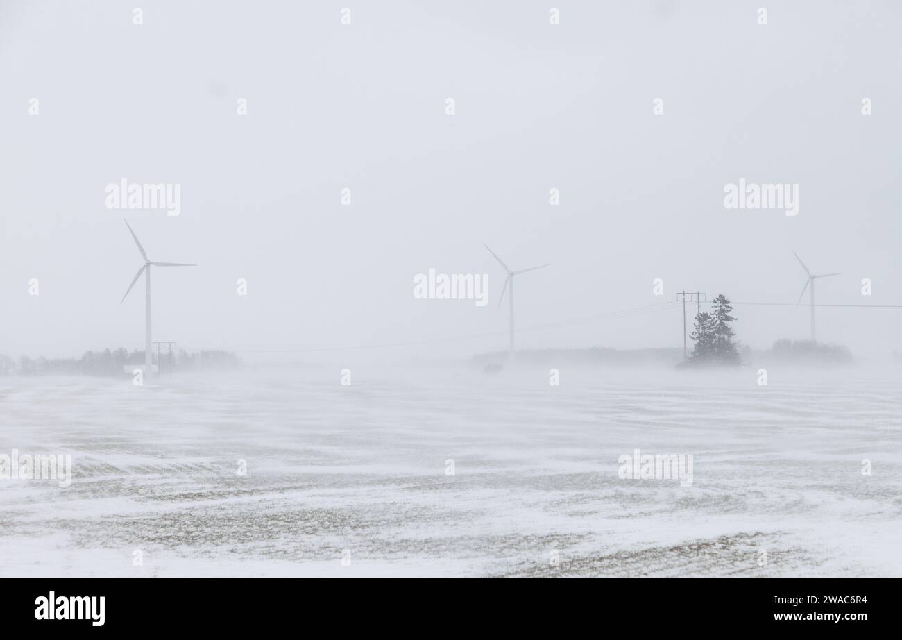 Seasonal weather, cold and snowy weather during a winter storm on ...