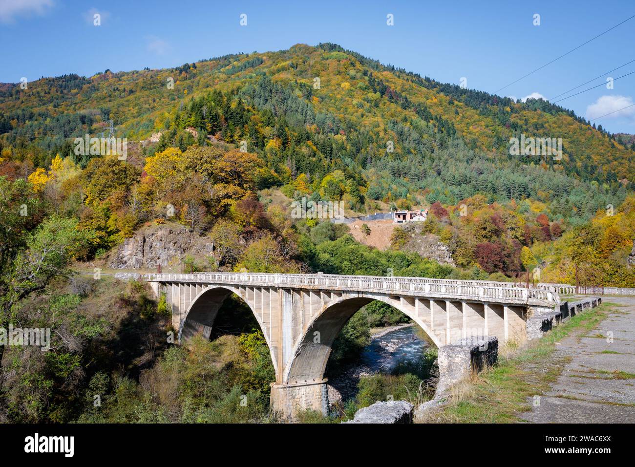 Towering bridge stretches across hi-res stock photography and images ...