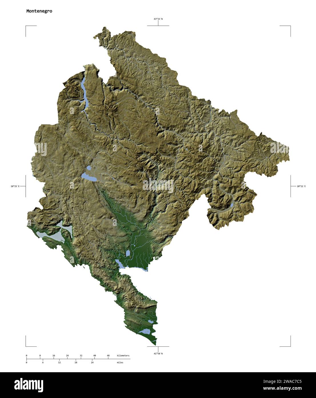 Shape of a Pale colored elevation map with lakes and rivers of the ...