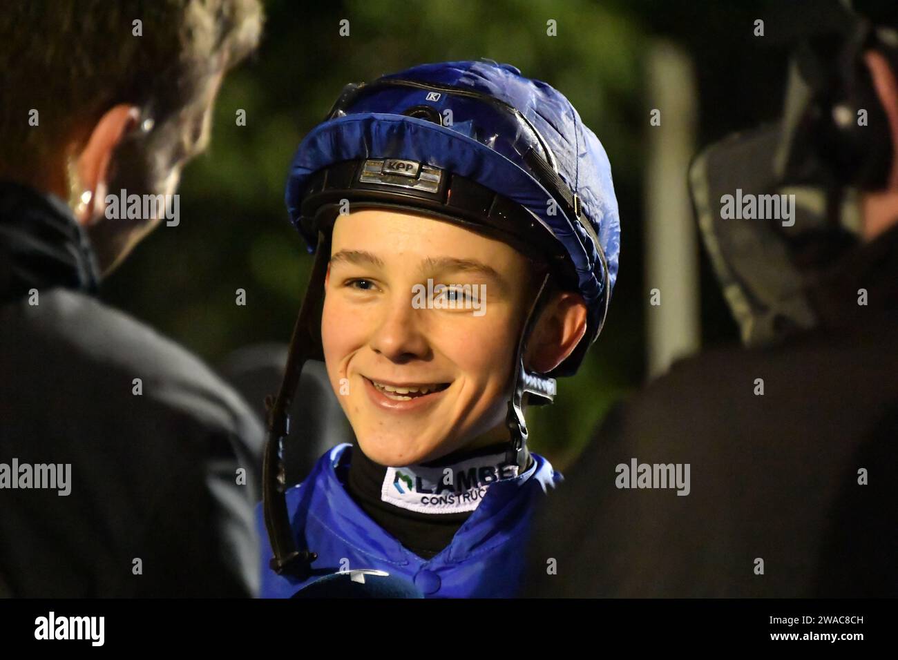 Horse racing january races kempton park racecourse hi-res stock ...
