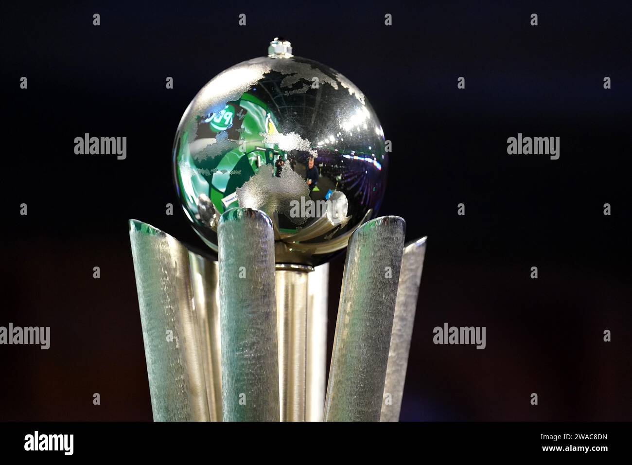 A general view of the Sid Waddell Trophy before the final of the Paddy ...