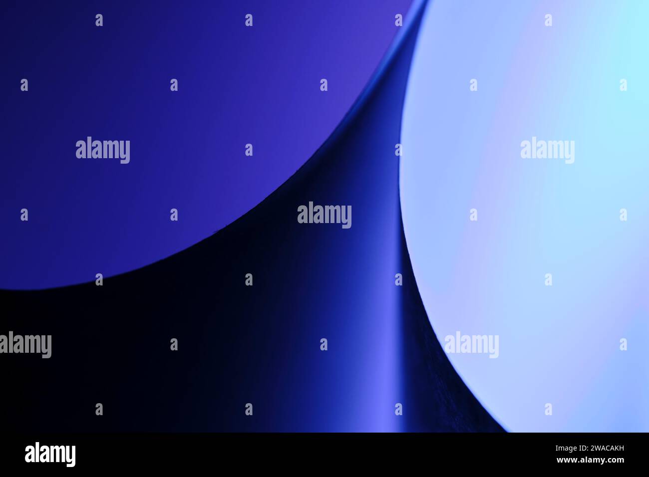 Abstract blue macro background smooth lines of paper sheets Stock Photo ...