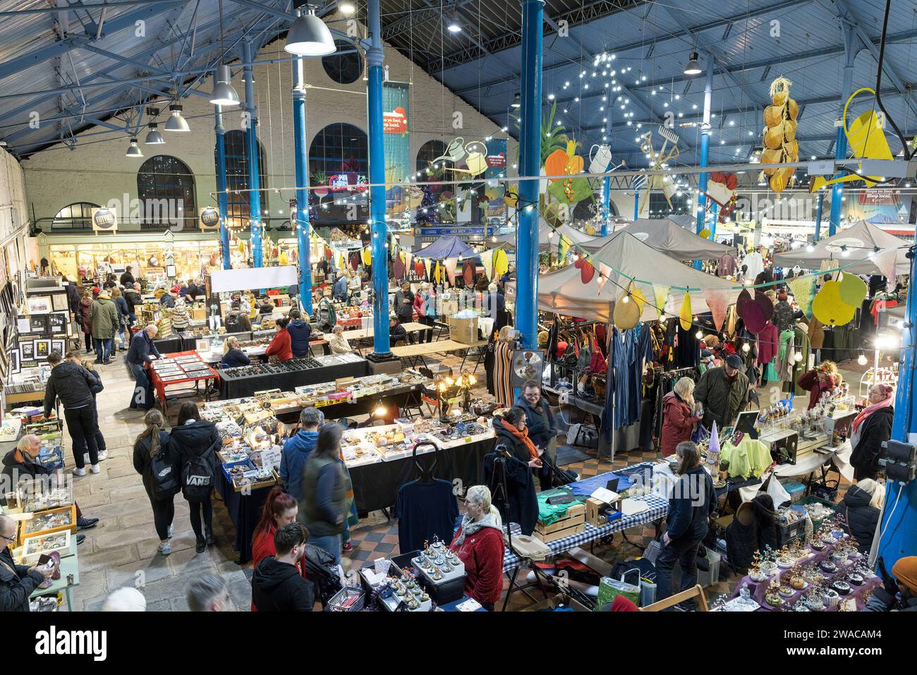 Indoor christmas market hi-res stock photography and images - Alamy