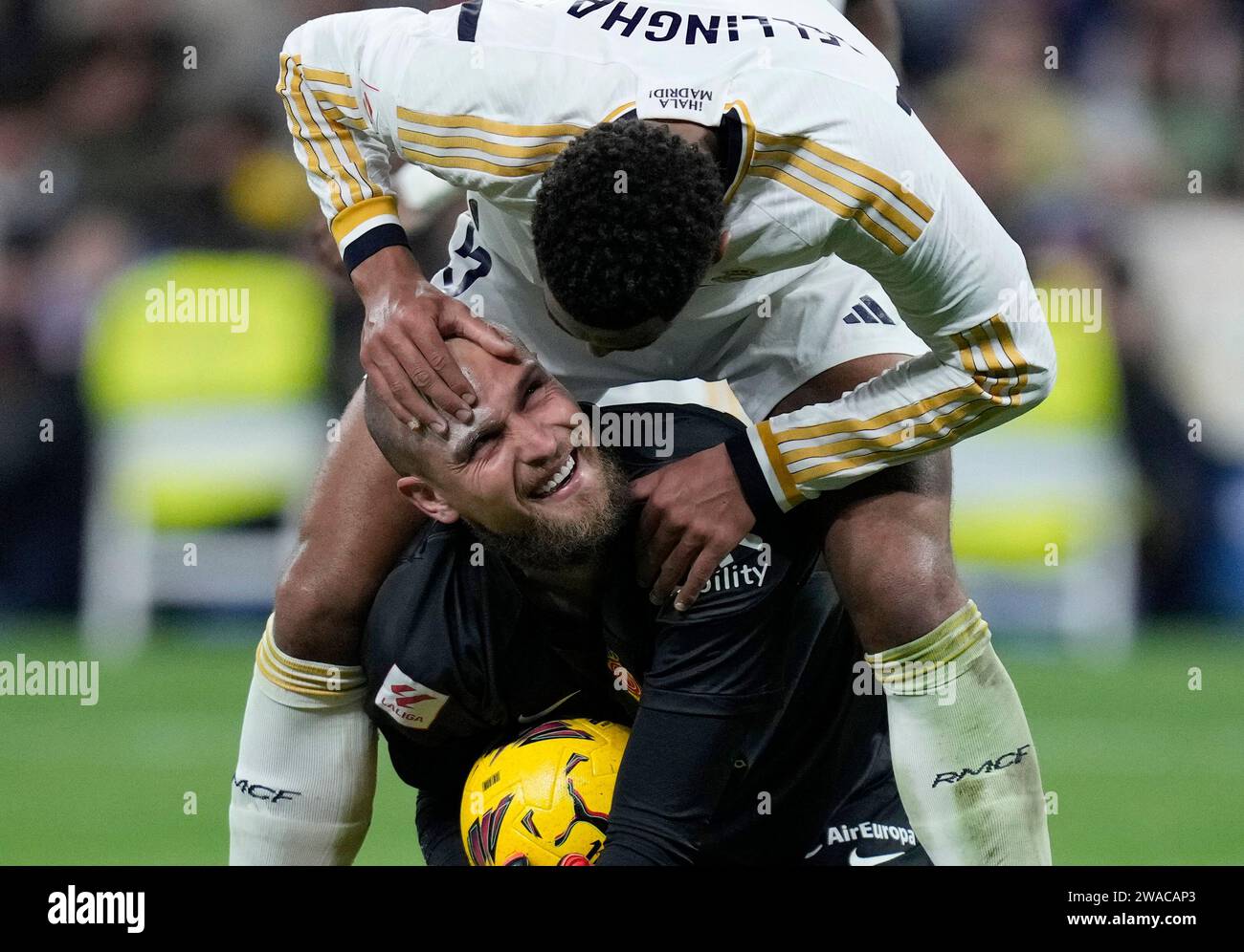 Mallorca's goalkeeper Predrag Rajkovic catches the ball shot by Real ...