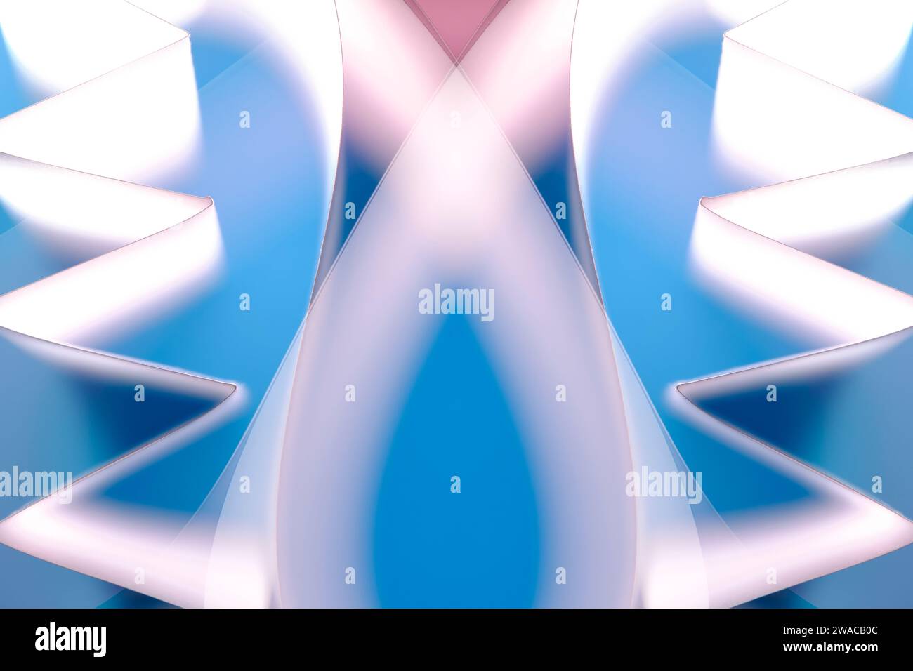 Abstract blue macro background smooth lines of paper sheets Stock Photo ...