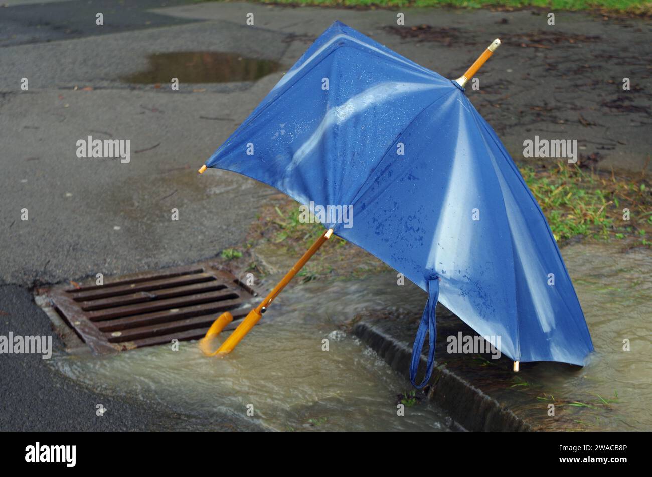 Useless umbrella hi-res stock photography and images - Alamy
