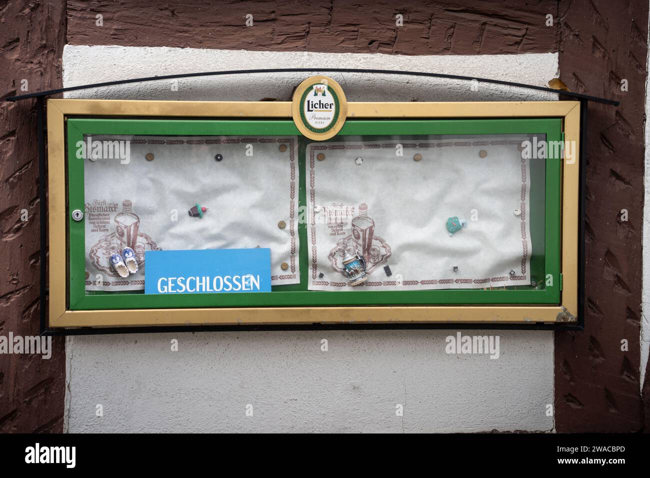 Nidda, Germany. 24th Nov, 2023. "Closed" is written on the unused ...