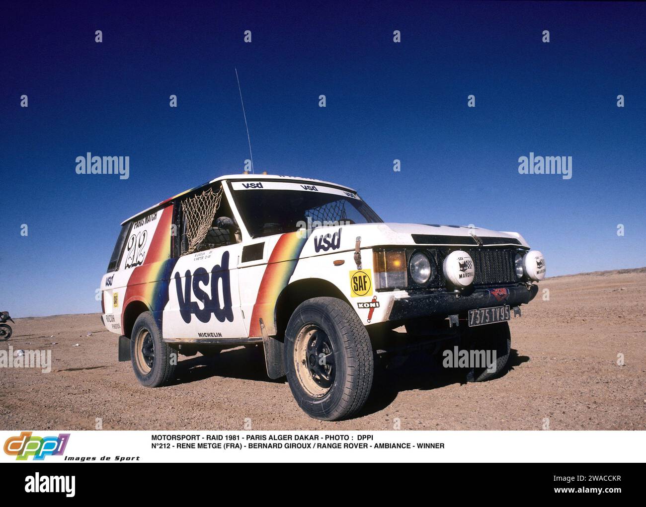 MOTORSPORT - RAID 1981 - PARIS ALGER DAKAR - PHOTO : DPPI N°212 - RENE ...