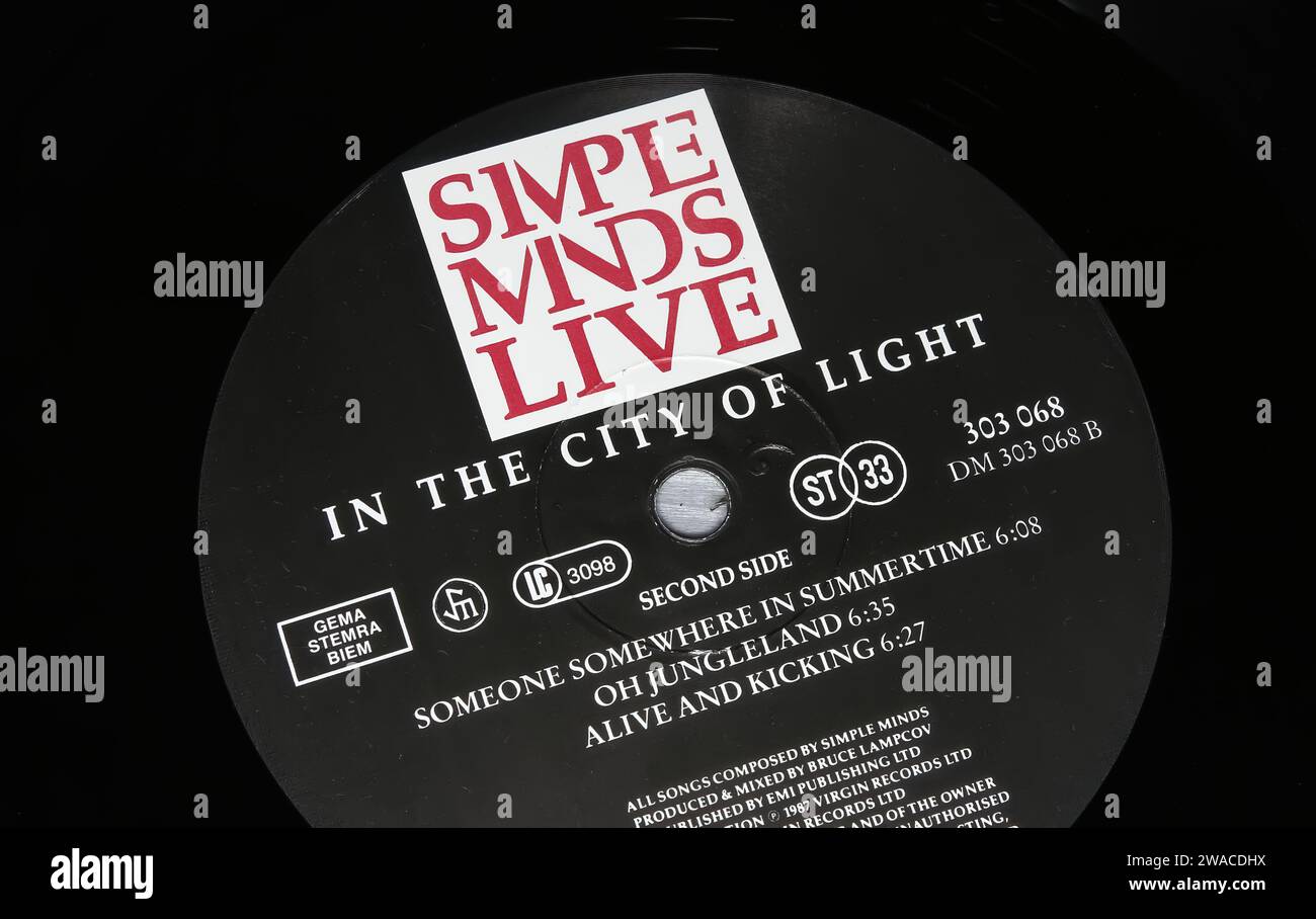 Simple minds band hi-res stock photography and images - Alamy