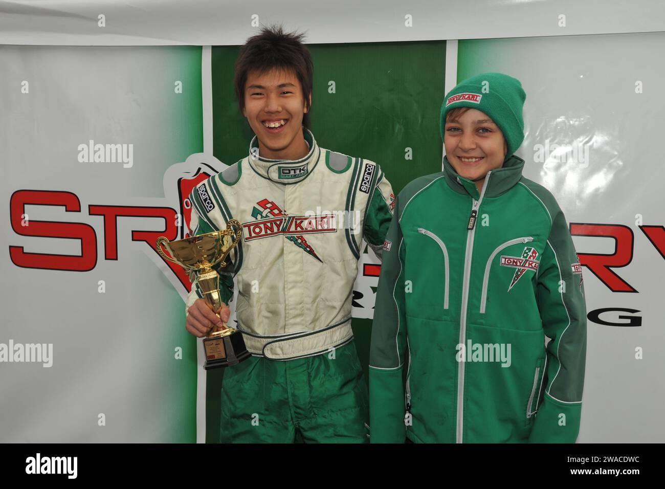 Early career photo of George Russell and Japanese singer-songwriter Ren ...