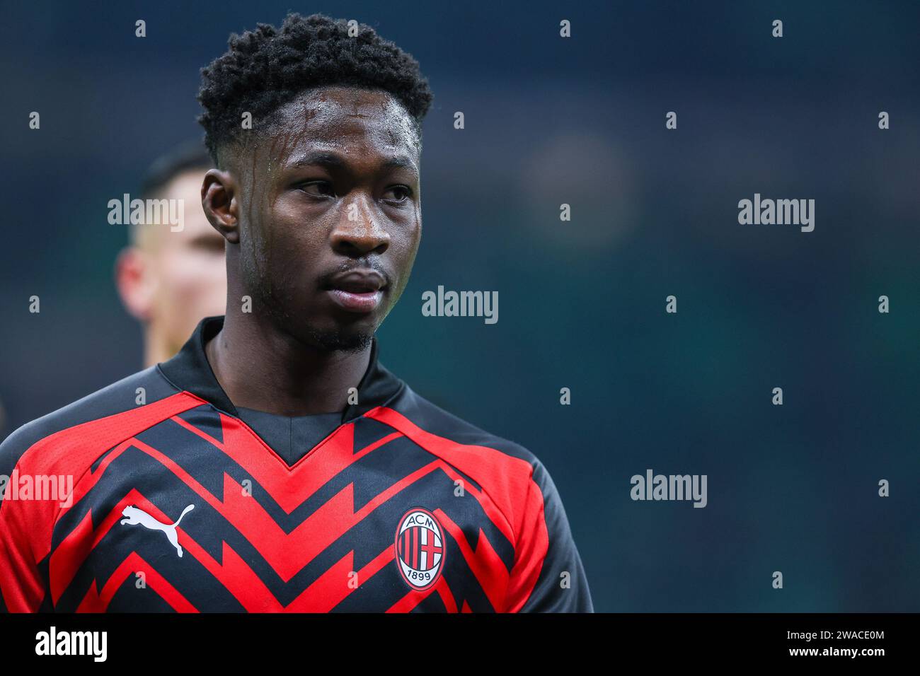 Milan, Italy. 02nd Jan, 2024. Chaka Traore of AC Milan looks on during ...