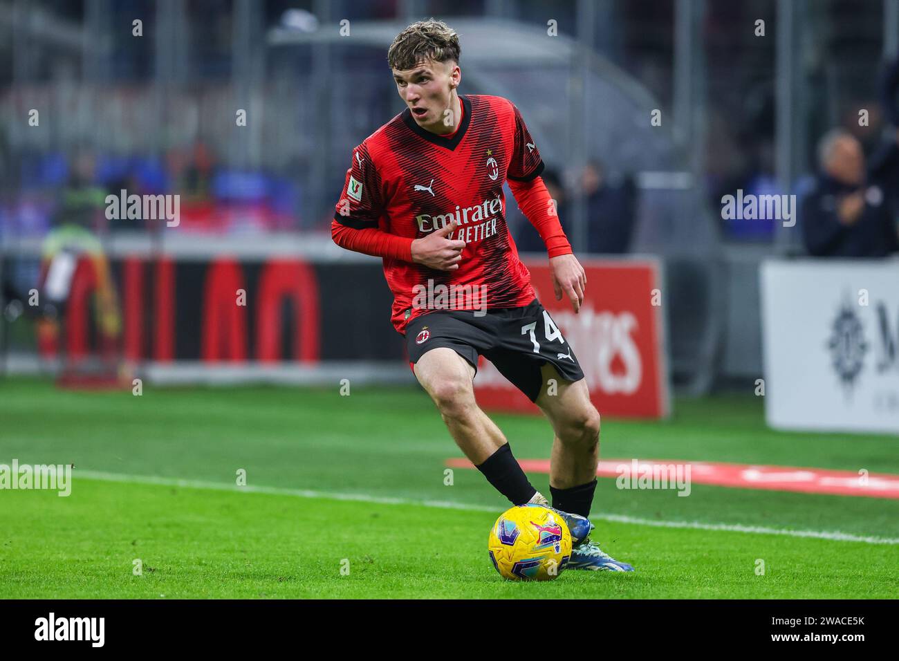 Milan, Italy. 02nd Jan, 2024. Alejandro Jimenez of AC Milan seen in ...