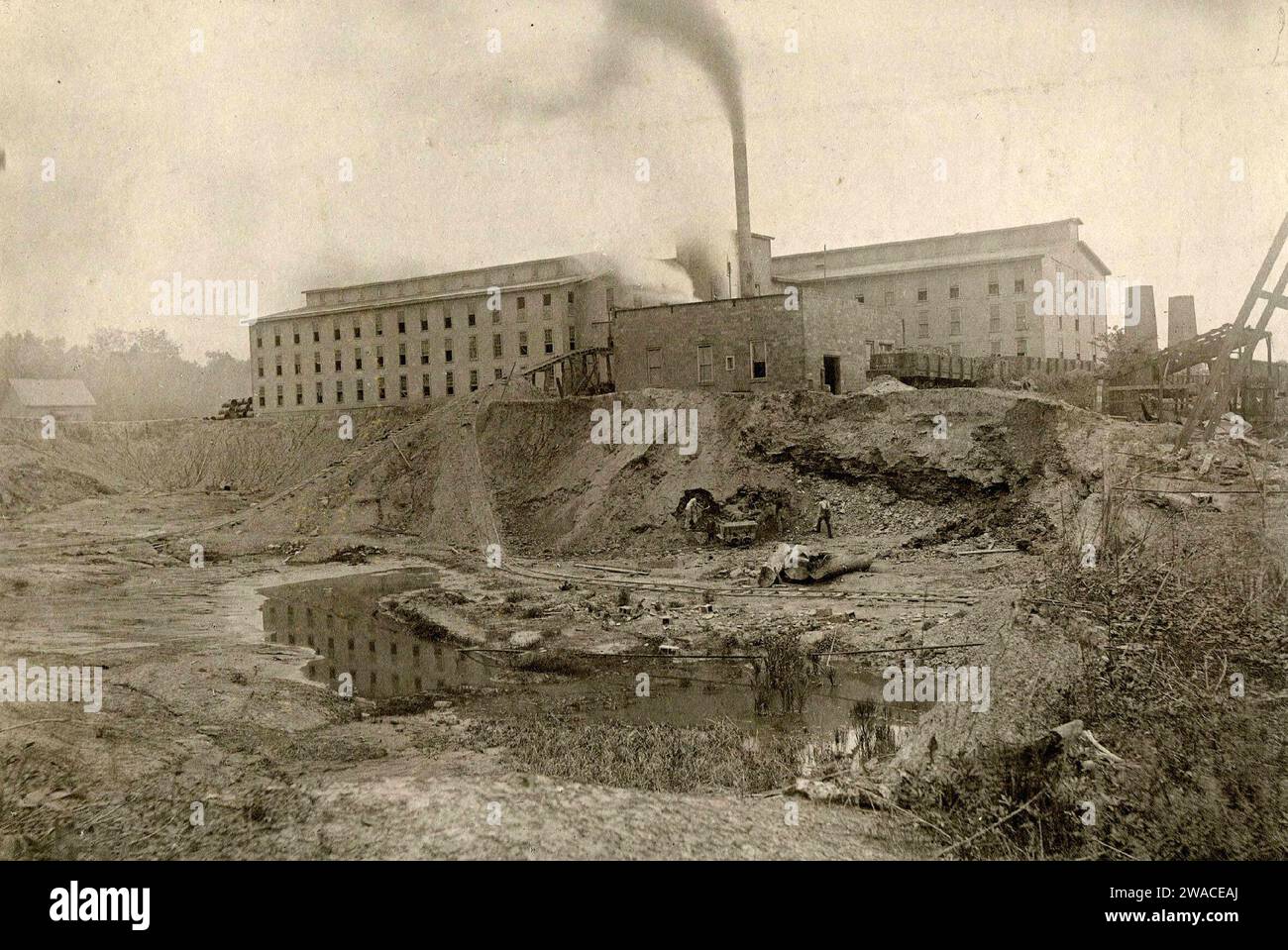 The Chicago Sewer Pipe Company in Brazil, Indiana. The image shows a ...