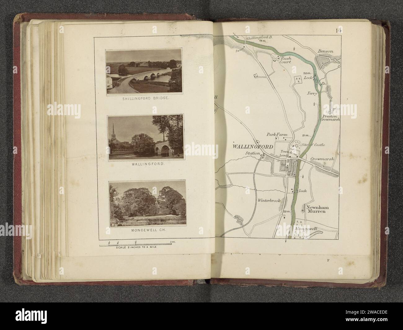 Map with three images of places along the Thames, in or after 1878 - in ...