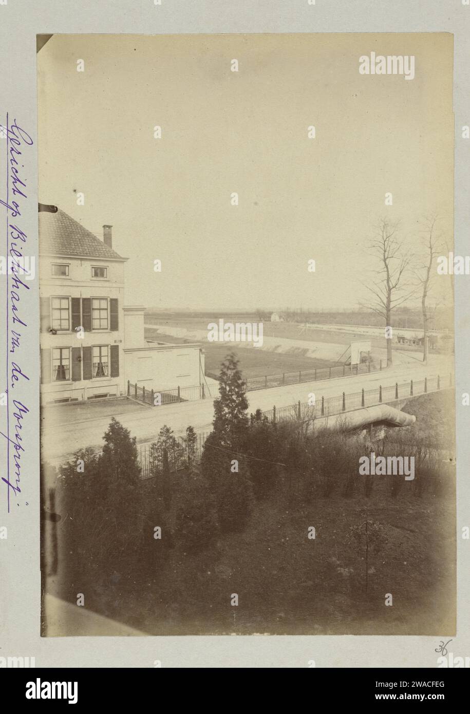 View of the Biltstraat from mansion De Origin, 1888 photograph Written ...