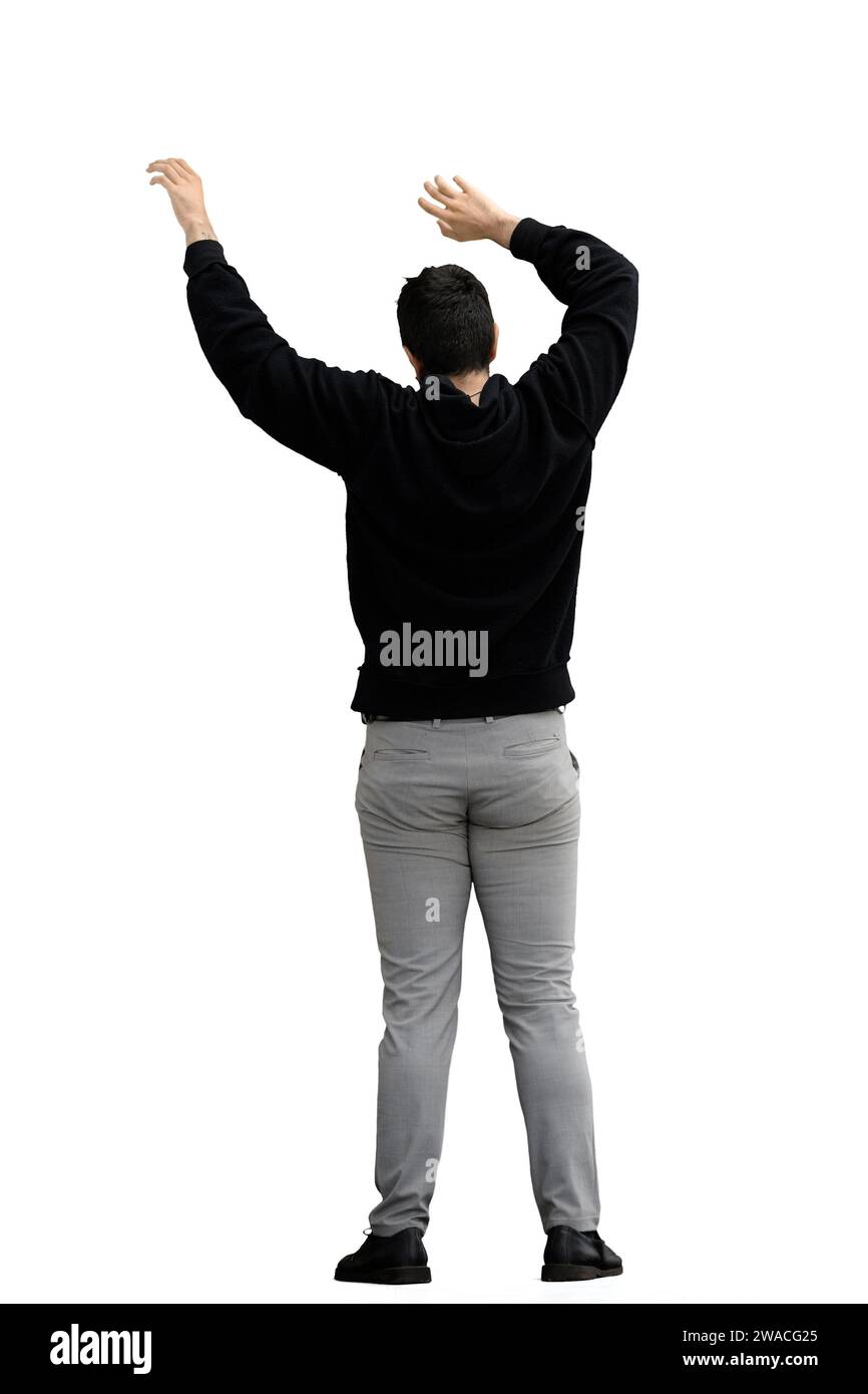 Back view handsome funny caucasian hi-res stock photography and images ...