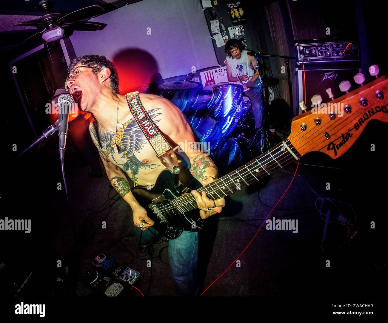 The band DIE SPITZ performs at the FarOut Lounge, Austin, Texas Stock ...