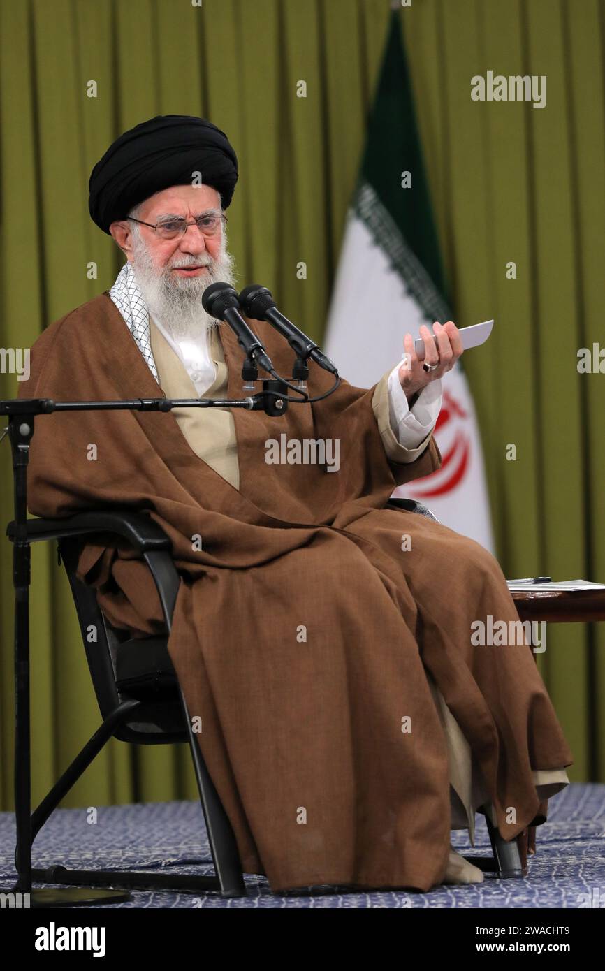 Tehran, Iran. 3rd Jan, 2024. Iranian Supreme Leader Ayatollah ALI ...