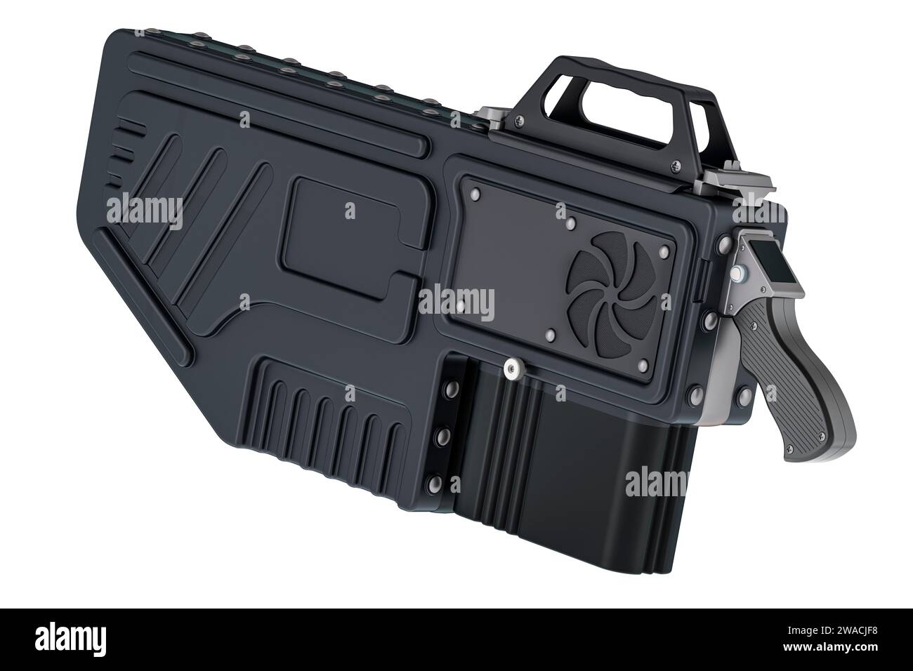 Anti-Drone Gun Protection. Anti drone rifle, 3D rendering isolated on ...