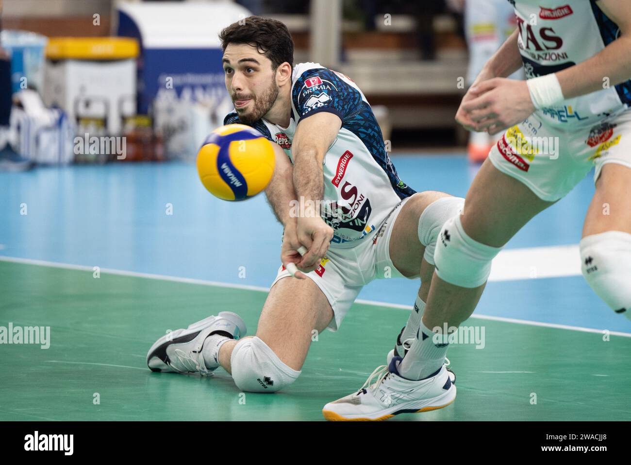 Trento, Italy. 03rd Jan, 2024. Bump of Daniele Lavia - Itas Trentino ...