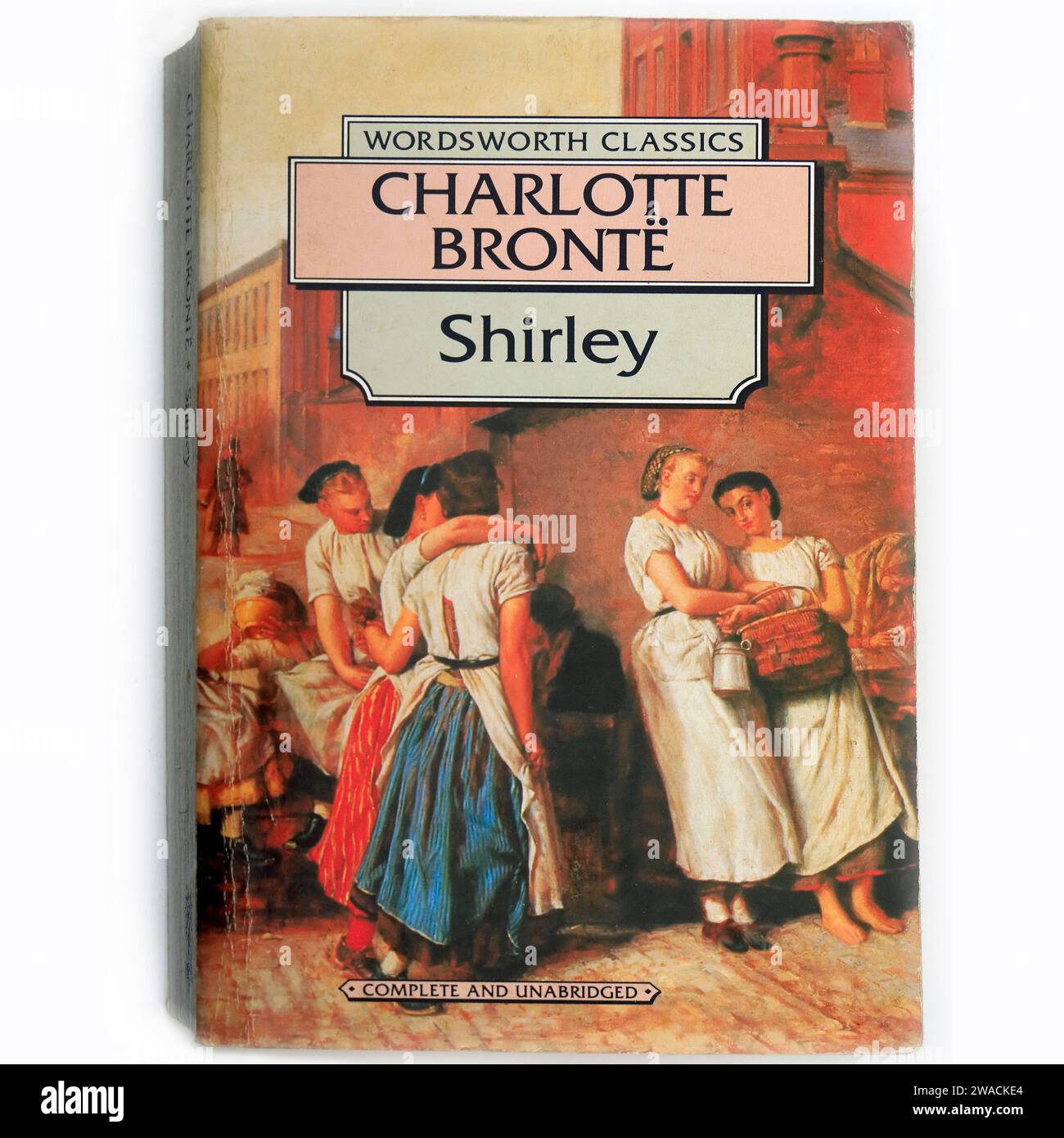 Charlotte Bronte - Shirley. Book cover on white background. Studio set up. December 2023 Stock ...