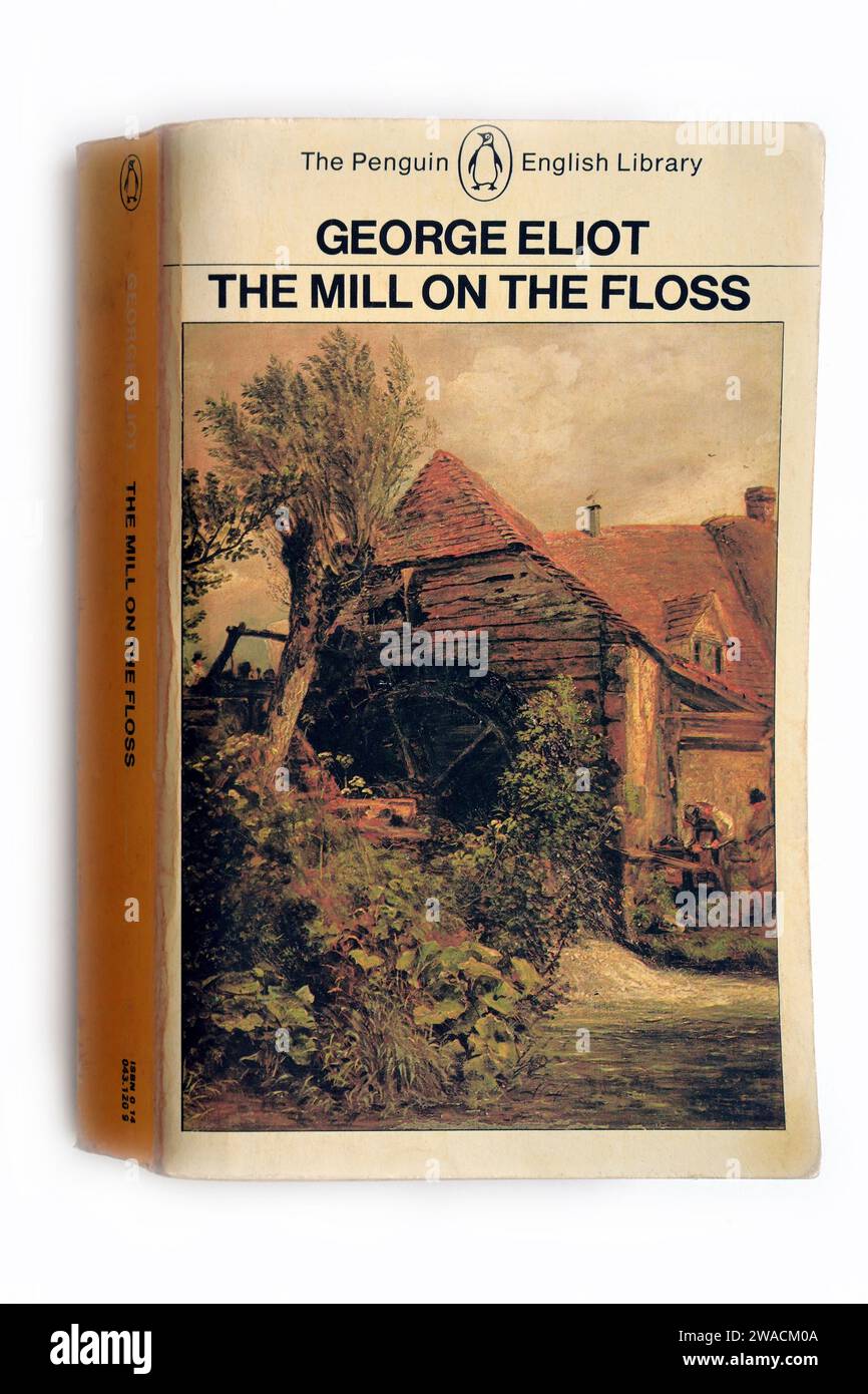 George Elliot - The Mill On The Floss. Studio set up on white ...