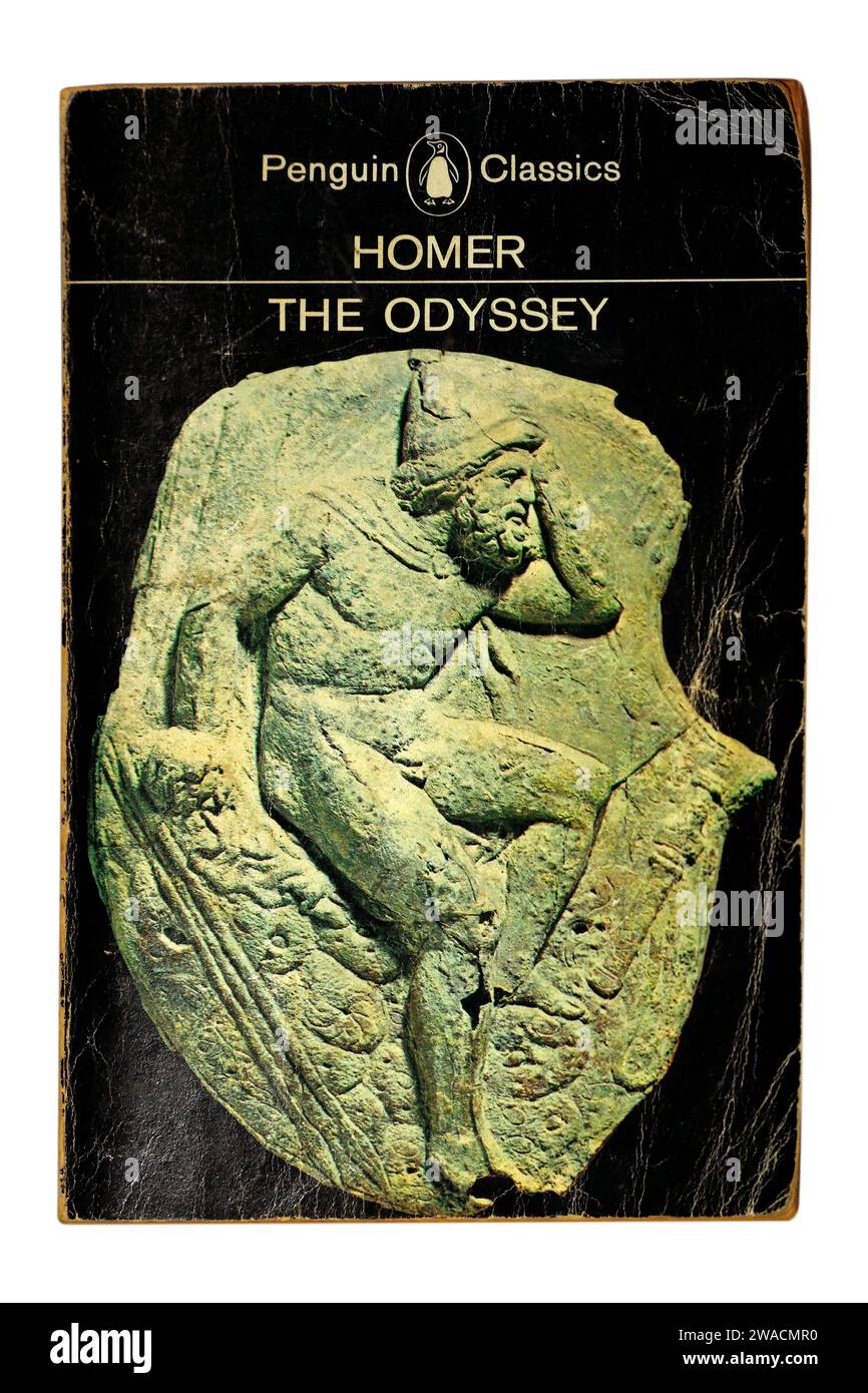 Homer - The Oddyssey Penguin Classics edition front cover on white ...